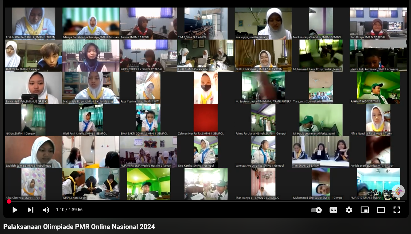 156 PMR Kabupaten Jombang ikuti Olimpiade PMR Online V Se-Indonesia ...